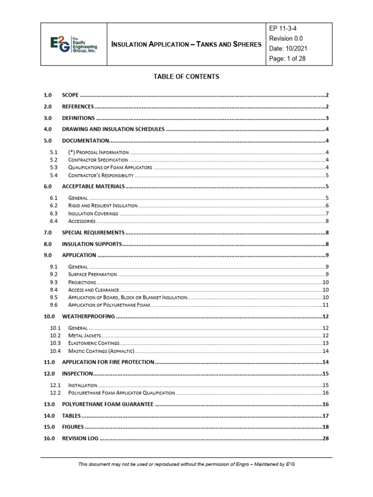EP 11-3-4_Insulation_Application – Tanks and Spheres | PDF | Thermal Insulation | Welding