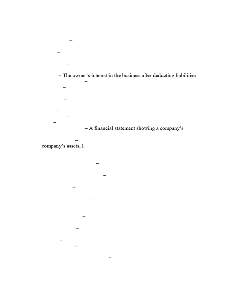 Key Accounting Terminologies Explained | PDF