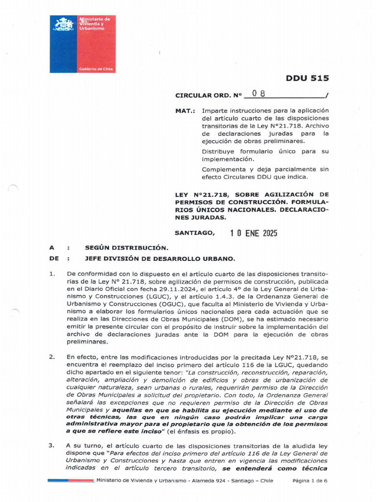 Circular DDU 515 | PDF