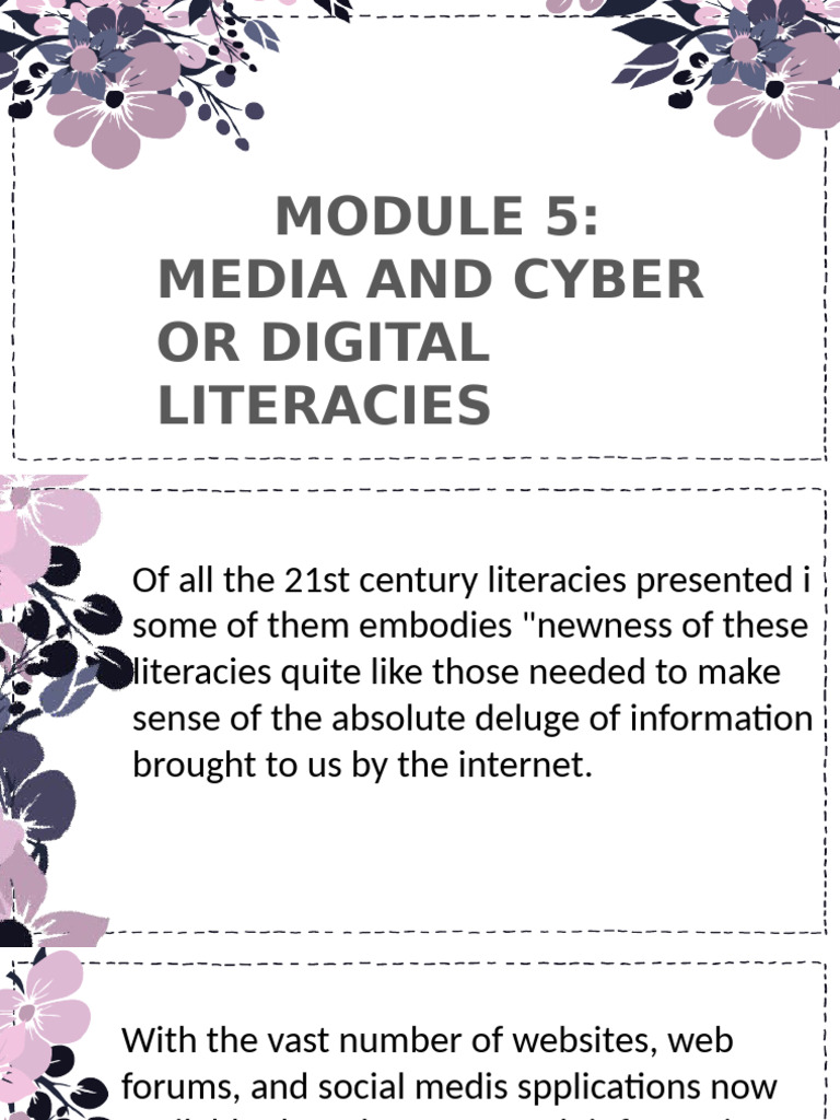 Understanding Media and Digital Literacies | PDF