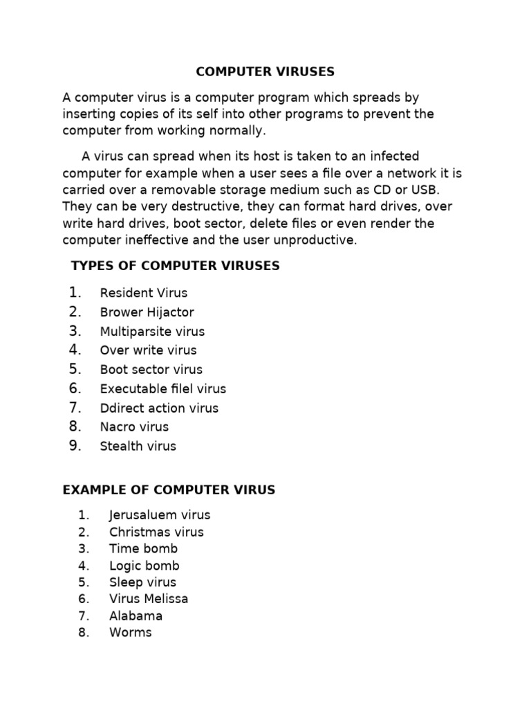 Computer Virus | PDF