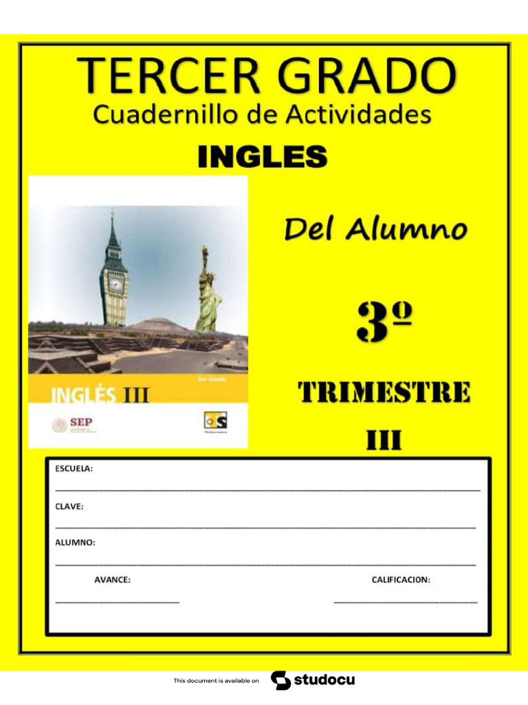 3RO 3ER TRIM INGLES | PDF