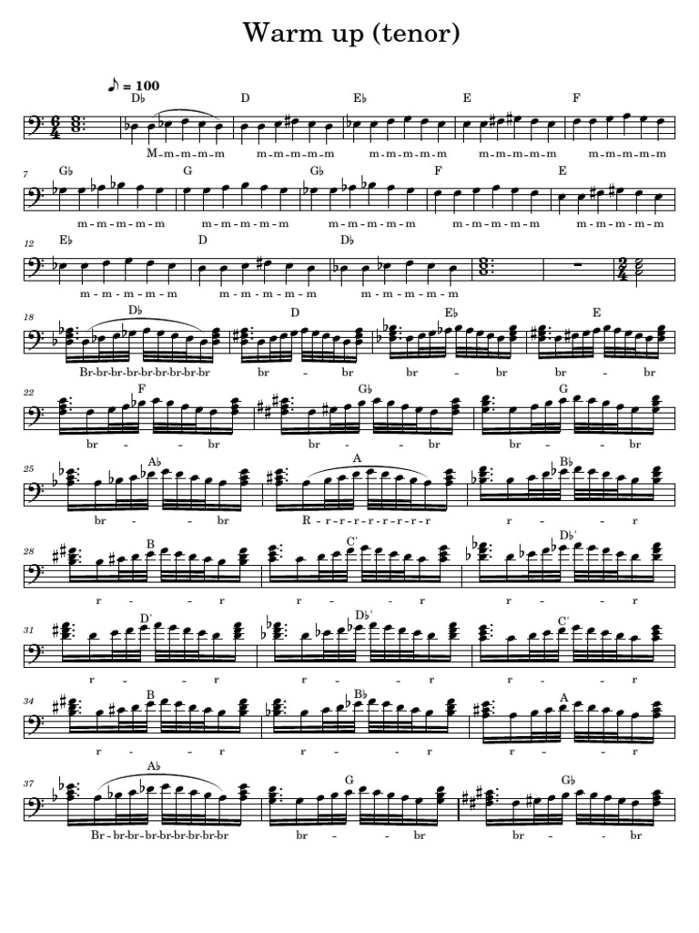 Warm Up (Tenor) | PDF