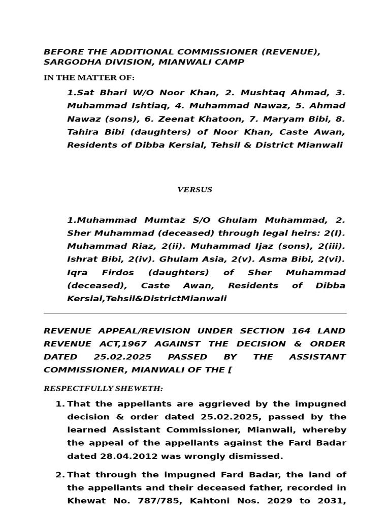 BEFORE THE ADDITIONAL COMMISSIONER | PDF | Appeal | Public Sphere