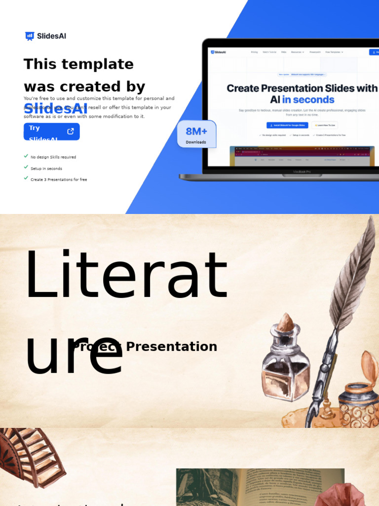 Literature Project Presentation | PDF | Narrative | To The Lighthouse