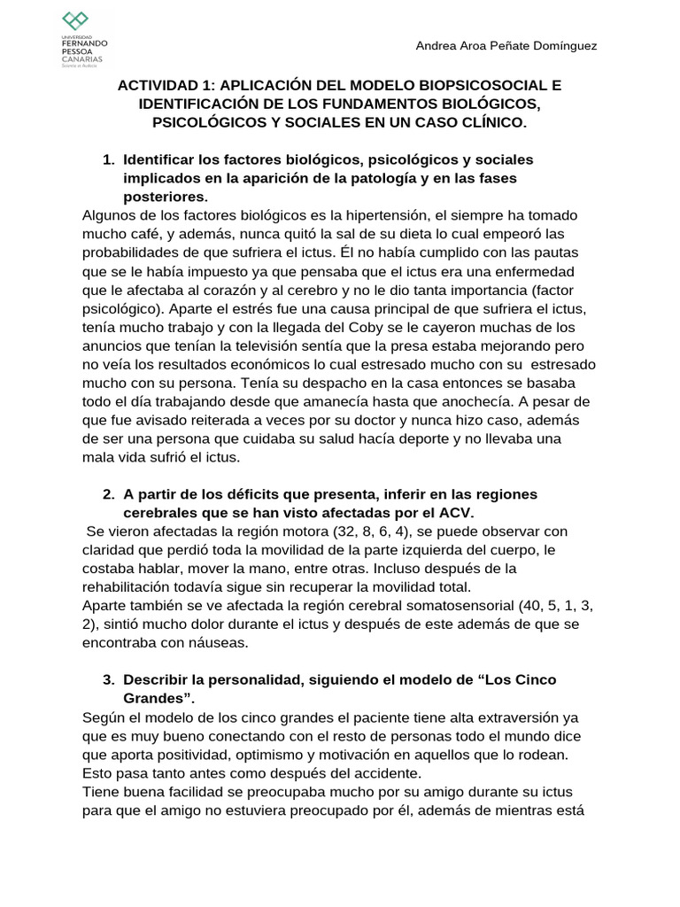 Dossier Actividad individual psicología | PDF | Carrera | Las emociones