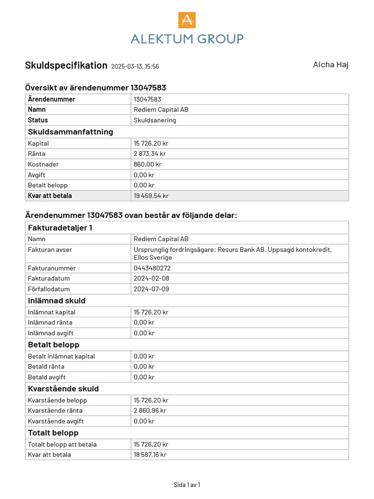 Rediem Capital AB | PDF
