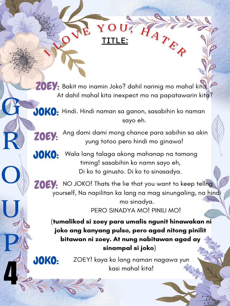 I Love You, Hater | PDF