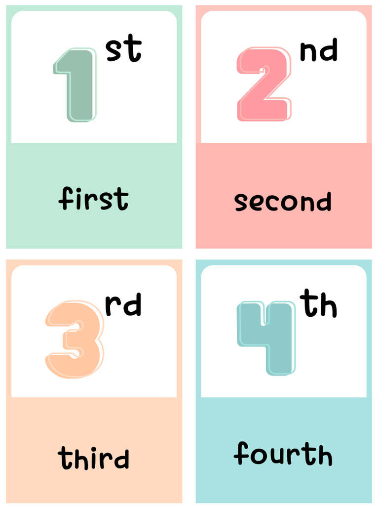 Number Sequence and Ordinals Guide | PDF