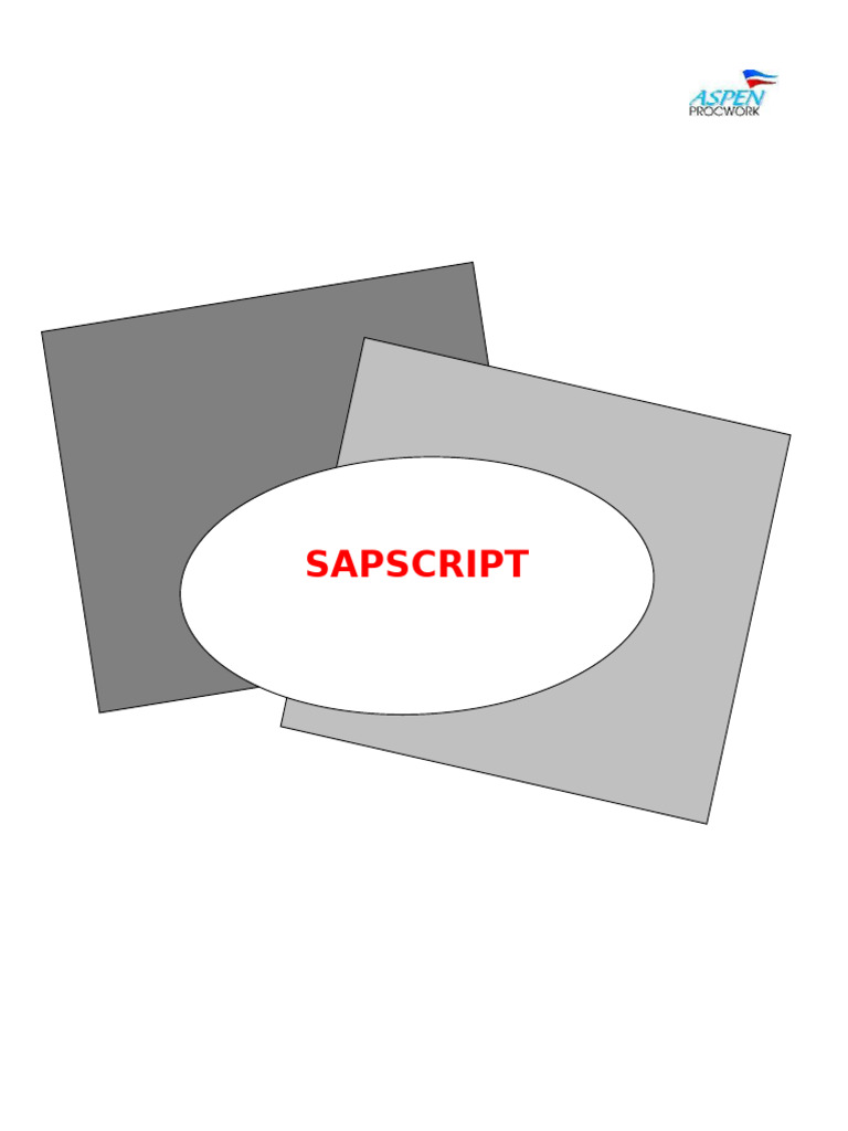 Apostila de Sapscript Nova | PDF | Janela (informática) | Impressora (informática)