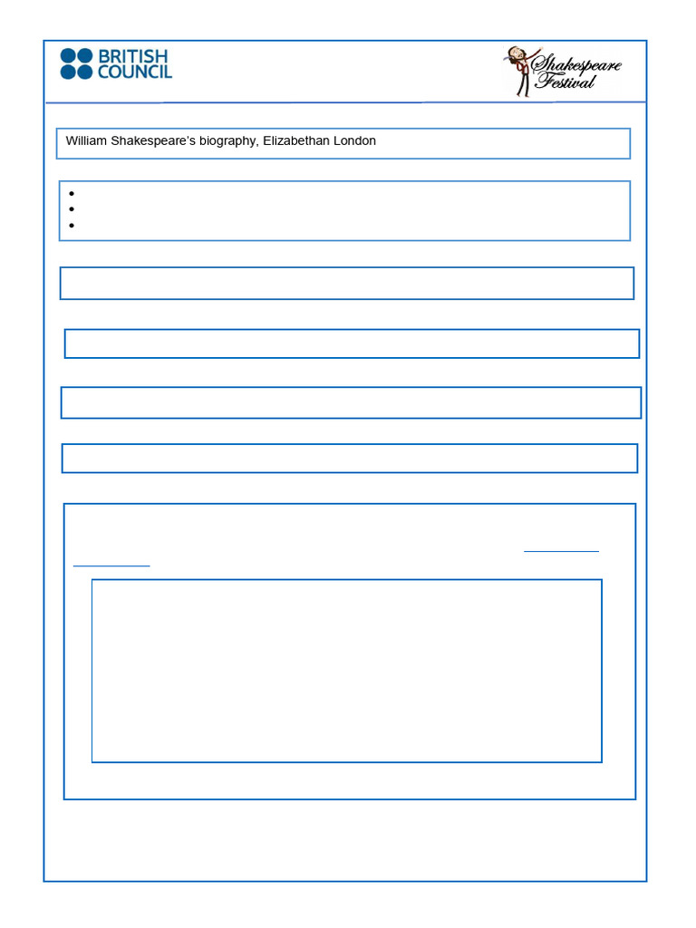 Shakespeare Lesson Plan Overview | PDF | Life Skills