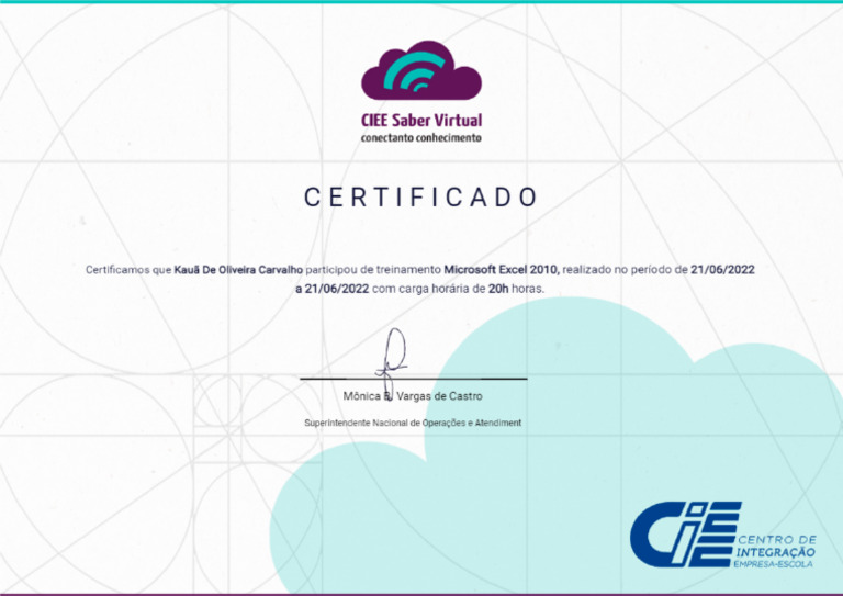 Certificado Microsoft Excel | PDF