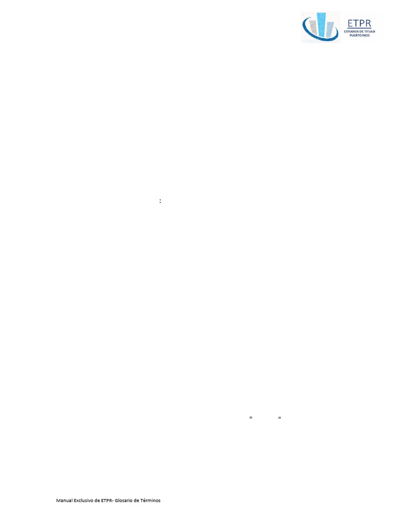 Glosario de Términos de ETPR | PDF | Propiedad | Justicia