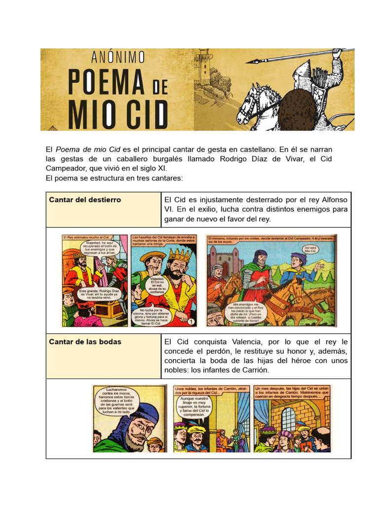 Poema Del Mio Cid | PDF