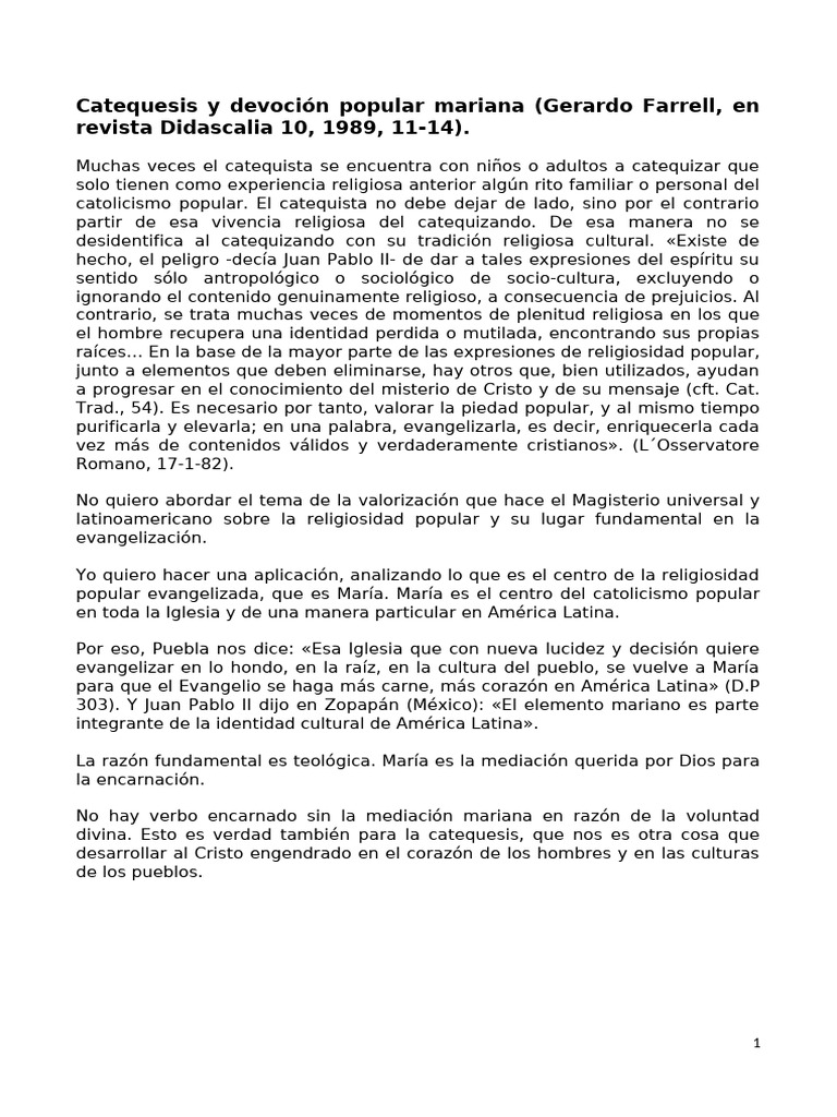 Devoción mariana en América Latina | PDF | María, madre de Jesús ...
