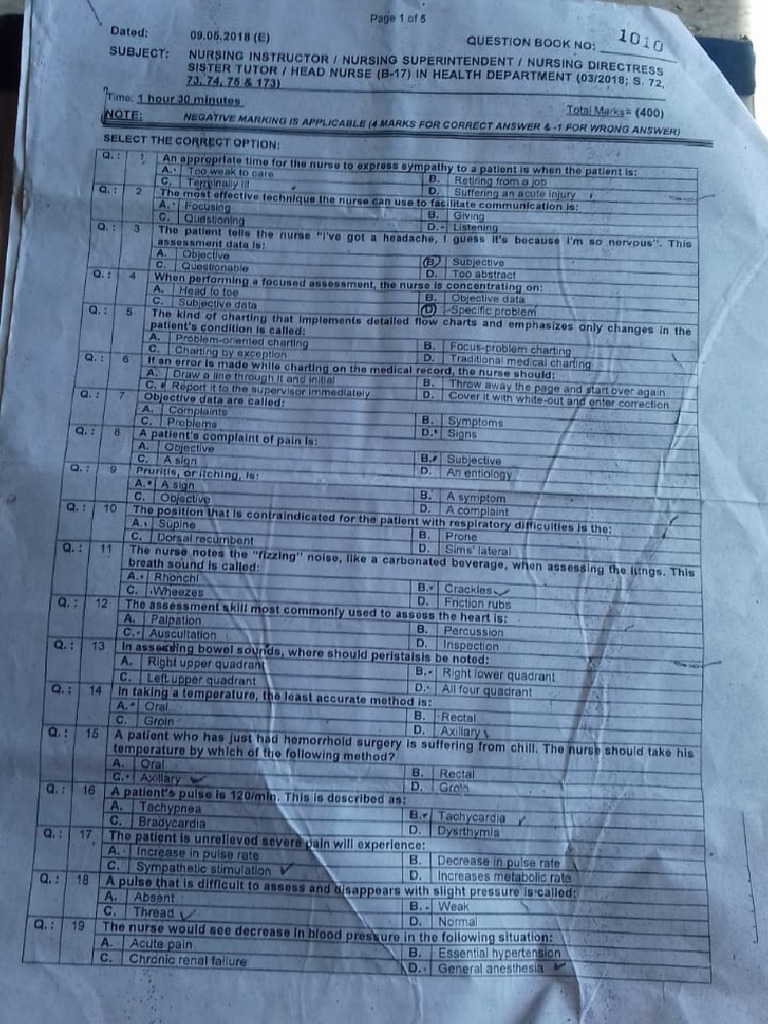 02 SPSC Papper 2018 Bps 17 | PDF
