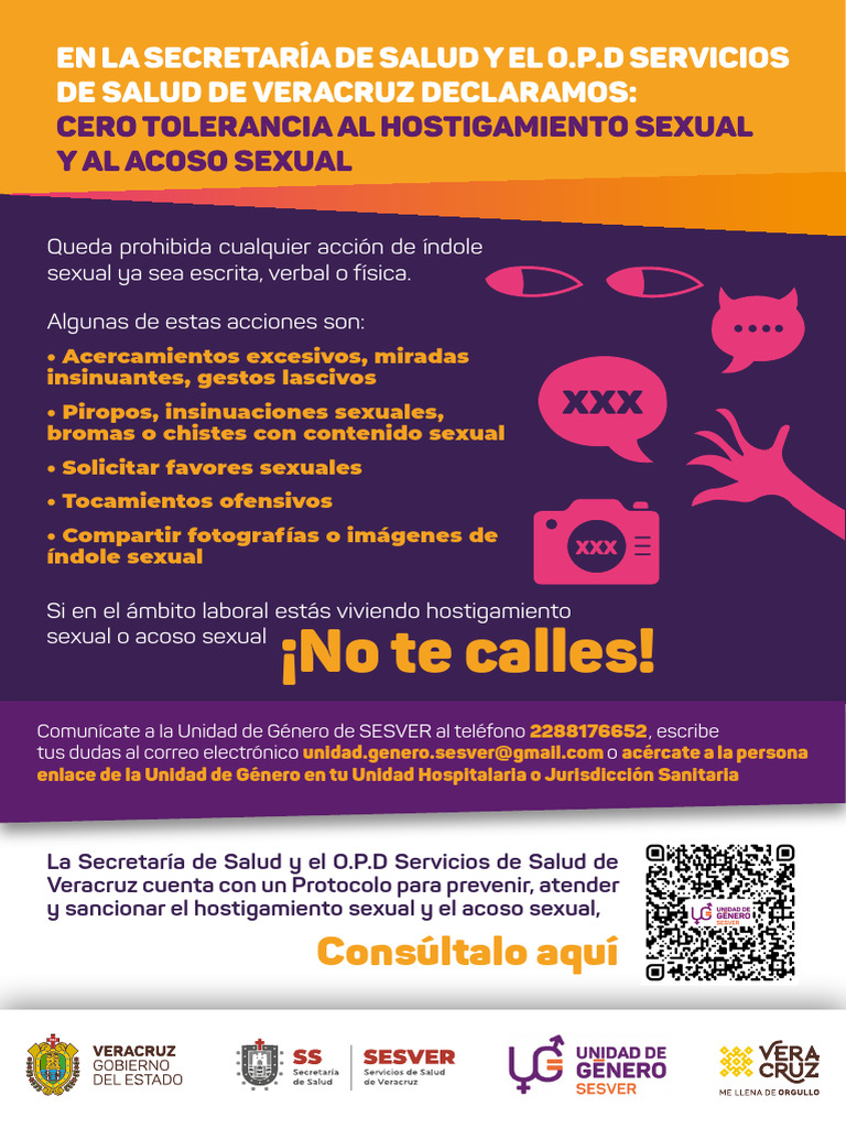 Cartel Protocolo Cero Tolerancia Al Hostigamiento Sexual y Al Acoso Sexual | PDF