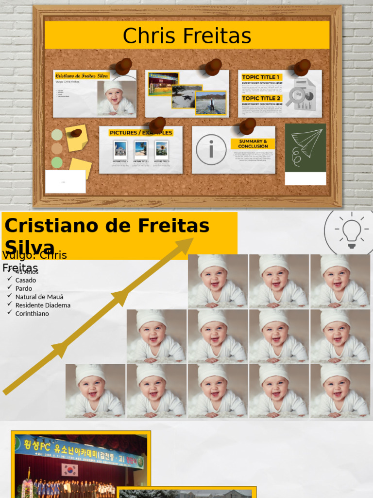 Corkboard Inspired PPT Template by Gemo Edits | PDF