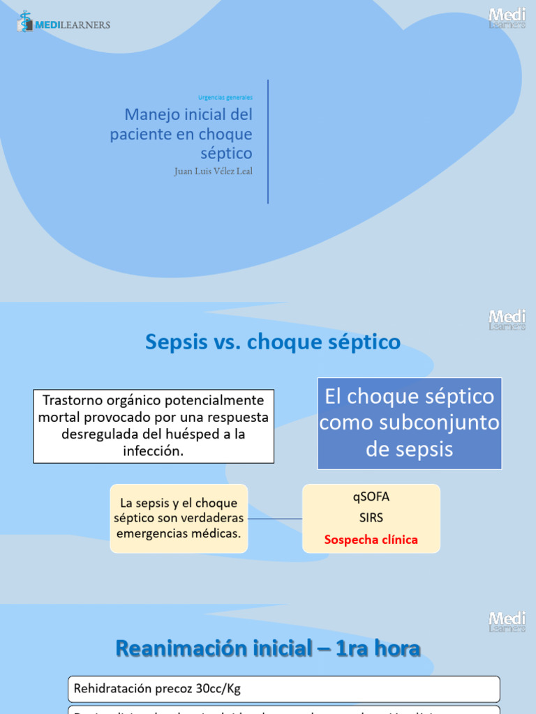 Choque Septico | PDF | Septicemia | Especialidades Medicas