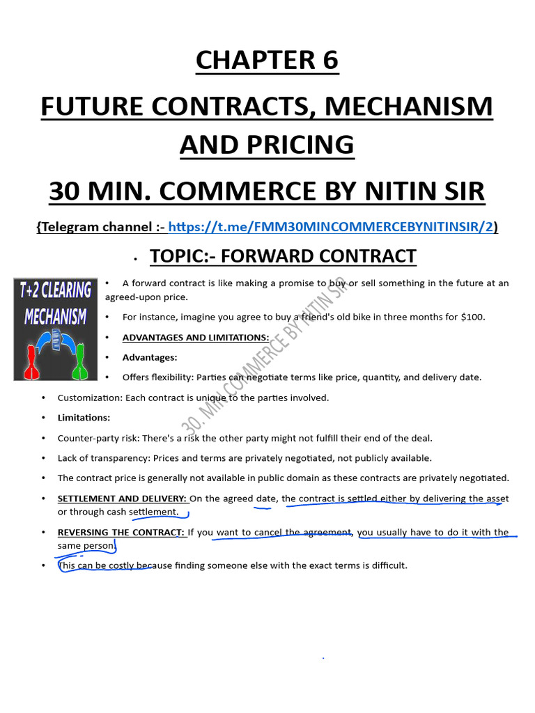 Futures Contract Pricing Mechanisms | PDF | Futures Contract | Stocks