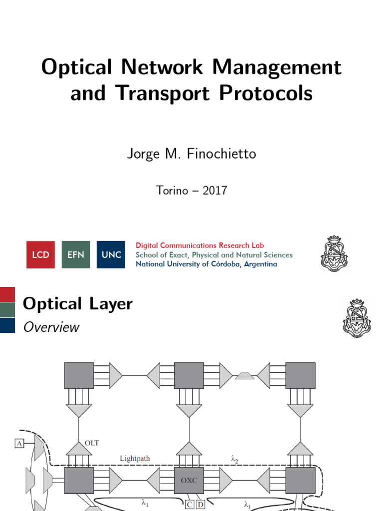 Optical Networks Management and Transport Protocols | PDF