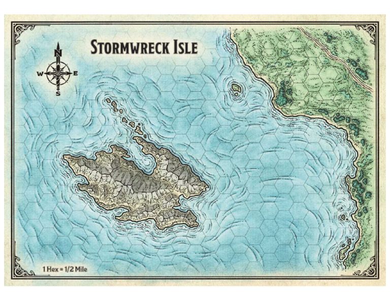 Map 0.01 Stormwreck Isle Player - JPG | PDF