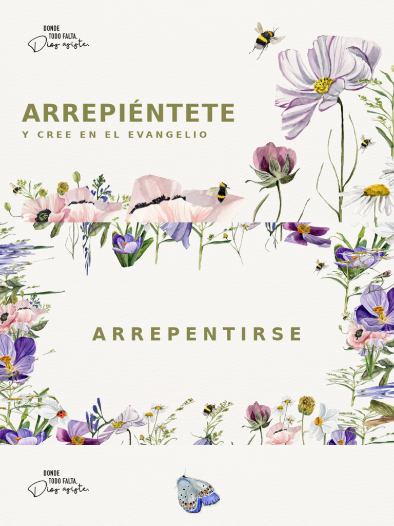 Arrepentimiento y Transformación Espiritual | PDF