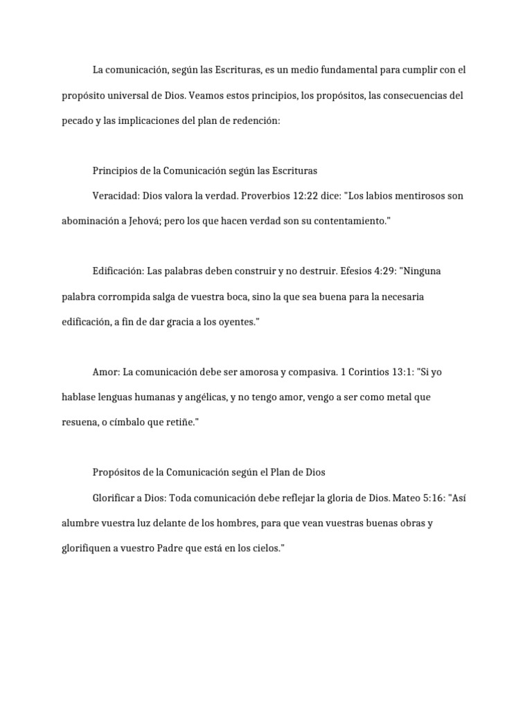 Comunicación Bíblica y su Propósito | PDF | Cristo (título) | Jesús