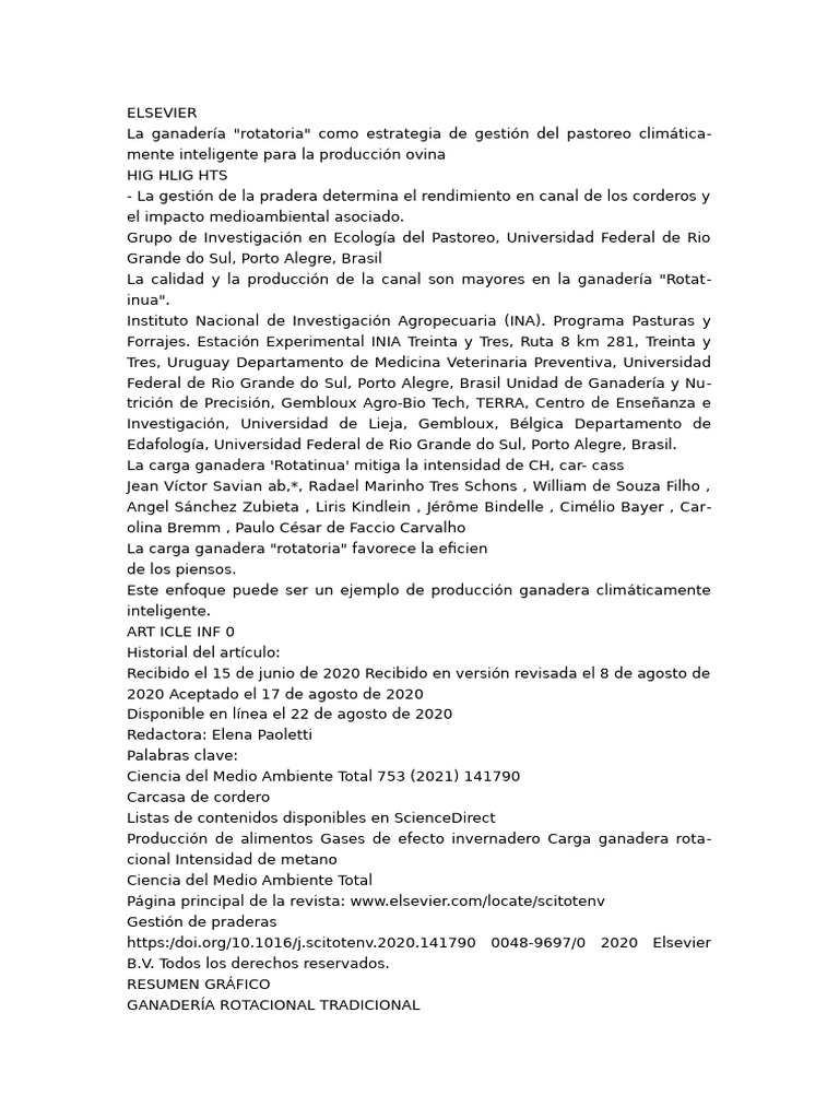 Ganadería Rotativa: Eficiencia y Sostenibilidad | PDF | Pasto | Agricultura