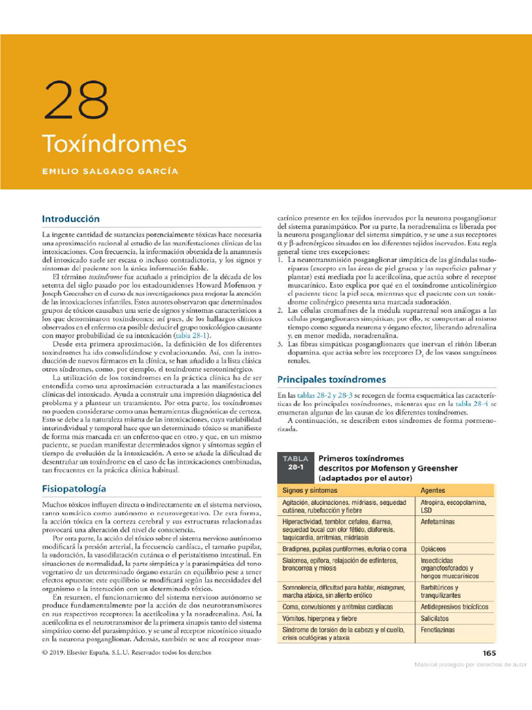 Toxíndromes | PDF