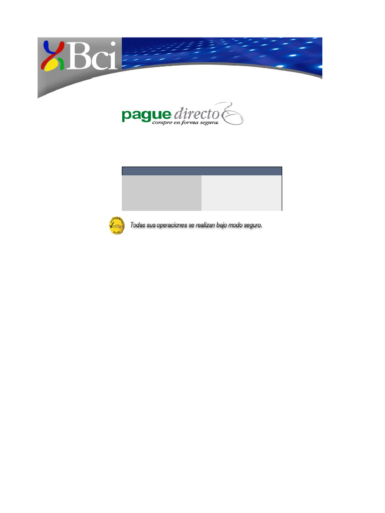 Comprobante Bci | PDF