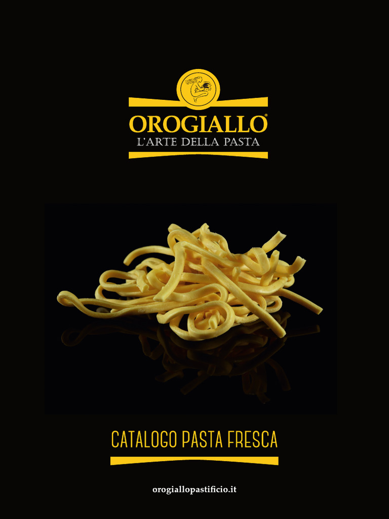 Orogiallo Catalogo Pasta Fresca Esec PAG SING | PDF