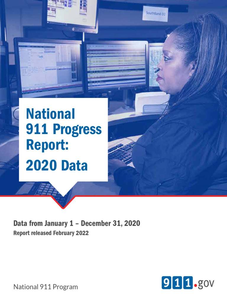 National 911 Annual Report 2020 Data | PDF | U.S. State | Telephony