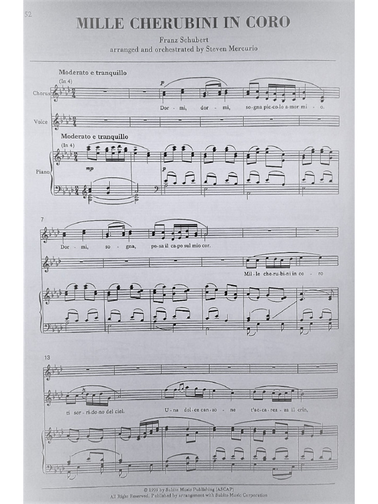 Mille Cherubini in Coro | PDF