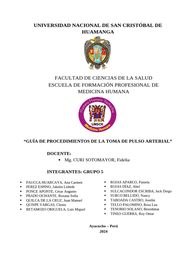 Guía para la Toma de Pulso Arterial | PDF | Legumbres | Corazón