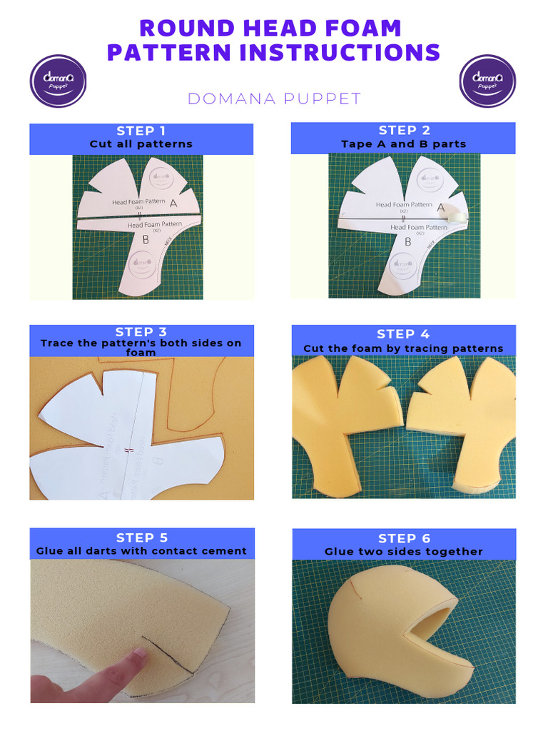 Roundhead Foam Pattern Instructions | PDF