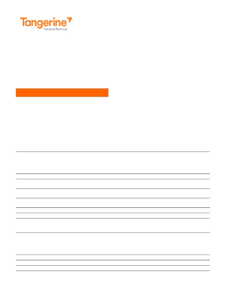 Tangerine Estatement MAY24 | PDF | Transaction Account | Banks