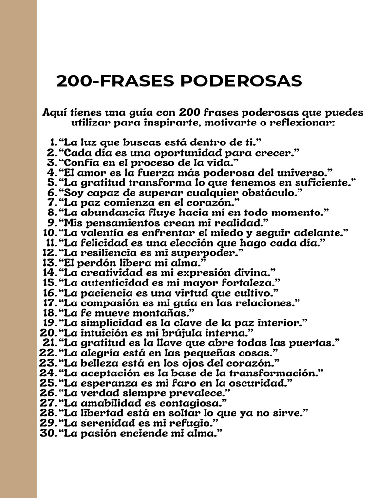 200 Frases Poderosas para Inspirar | PDF