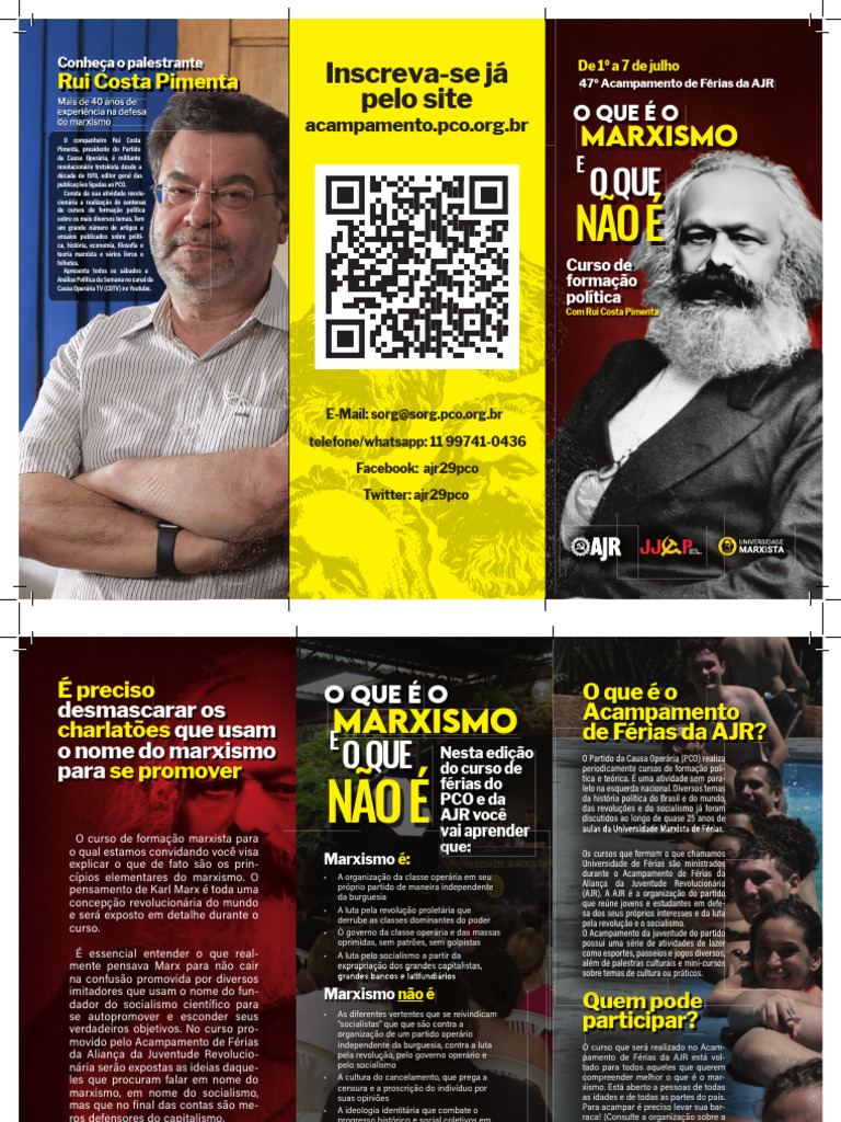 Curso sobre Marxismo e Acampamento AJR | PDF