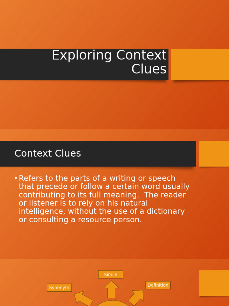 Exploring Context Clues | PDF | Linguistics