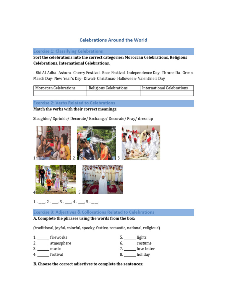 Global Celebrations and Festivals Guide | PDF