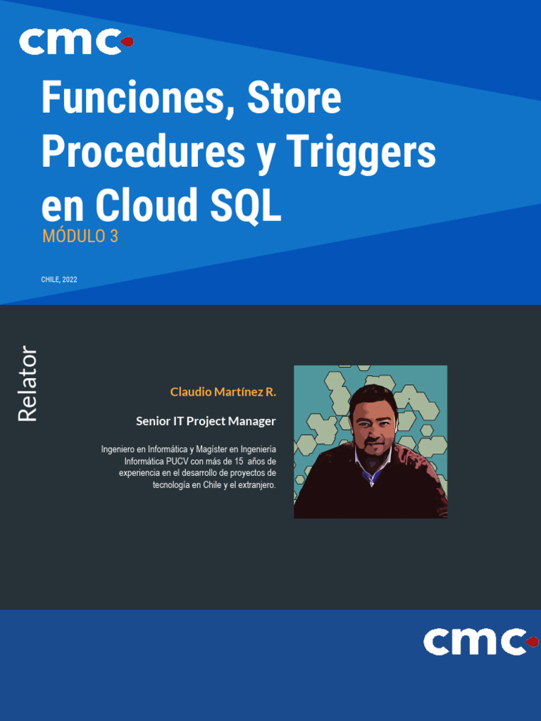 Funciones. Store Procedures y Triggers en Cloud SQL | PDF | SQL | Mi sql