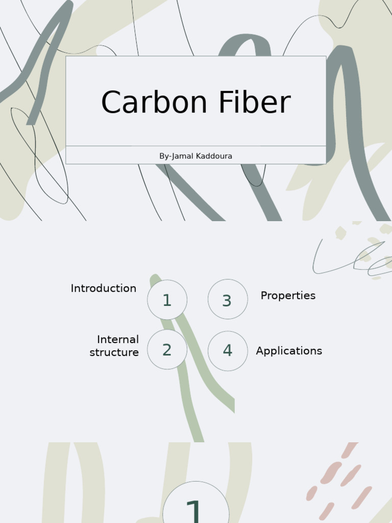 Carbon Fiber Presentation | PDF | Carbon | Chemical Bond