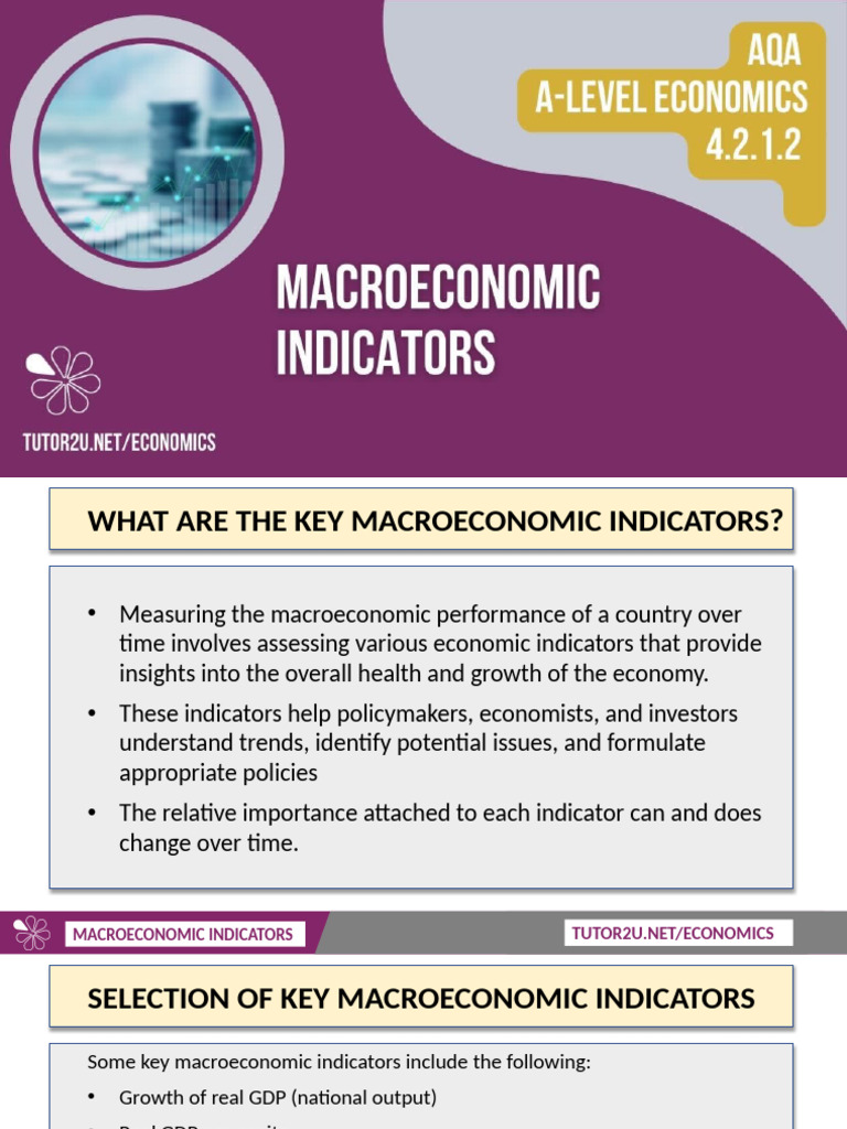Key UK Macroeconomic Indicators Guide | PDF | Macroeconomics | Gross ...