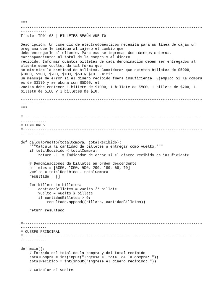 TP01 - 03 | PDF | Billete de banco | Mercado de divisas
