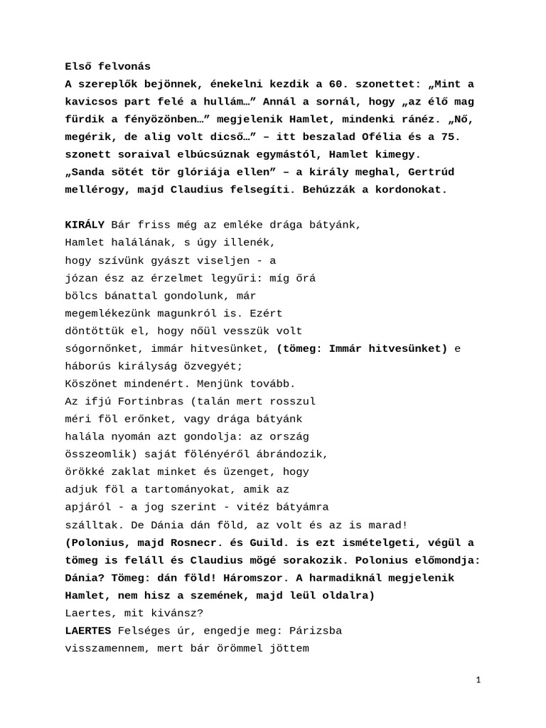 Hamlet-2 A Small Review | PDF