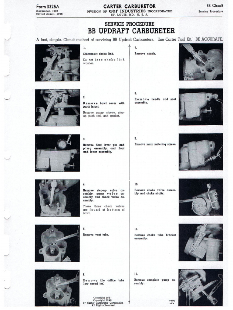 Carter BB 1 Manual | PDF
