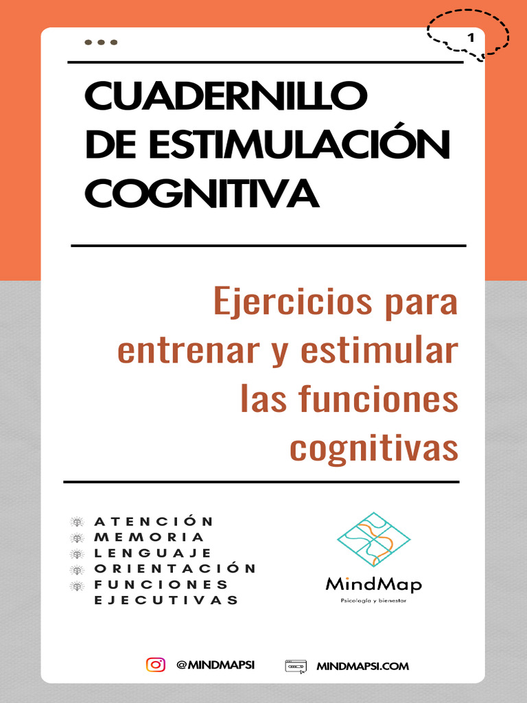MindMap-Cuadernillo-de-estimulacion-cognitiva-2 | PDF | Memoria | Atención