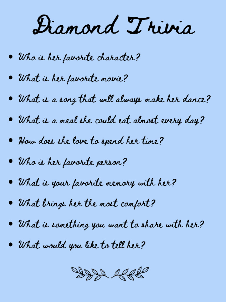 Diamond Trivia | PDF