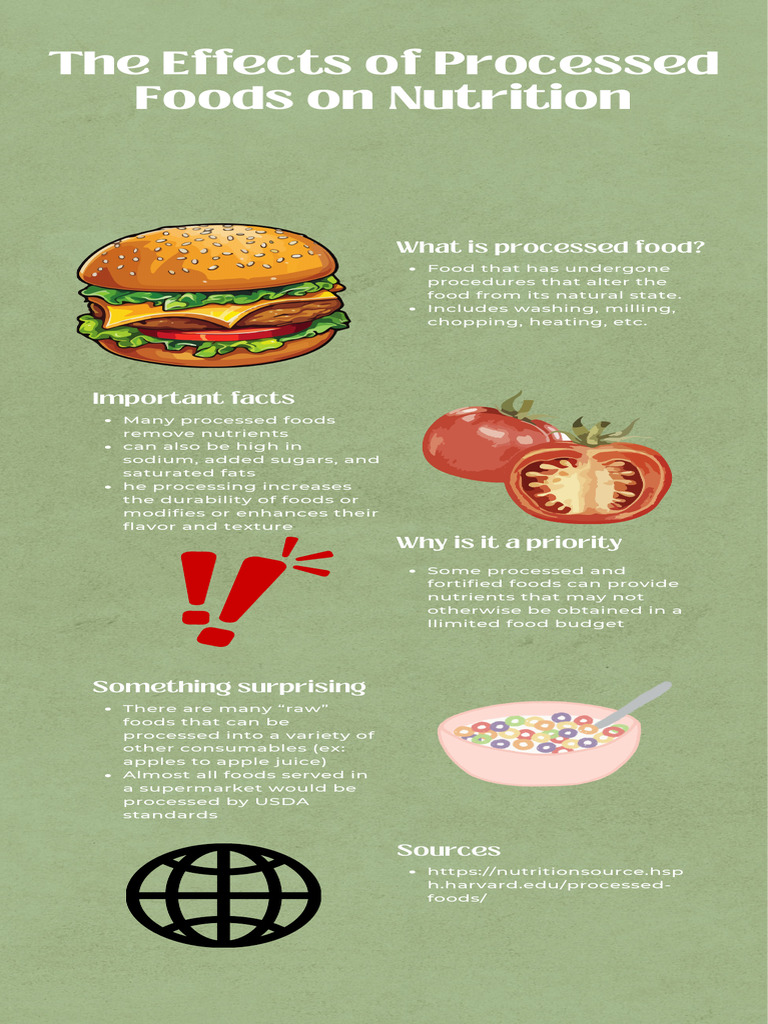 The Effects of Processed Foods on Nutrition | PDF